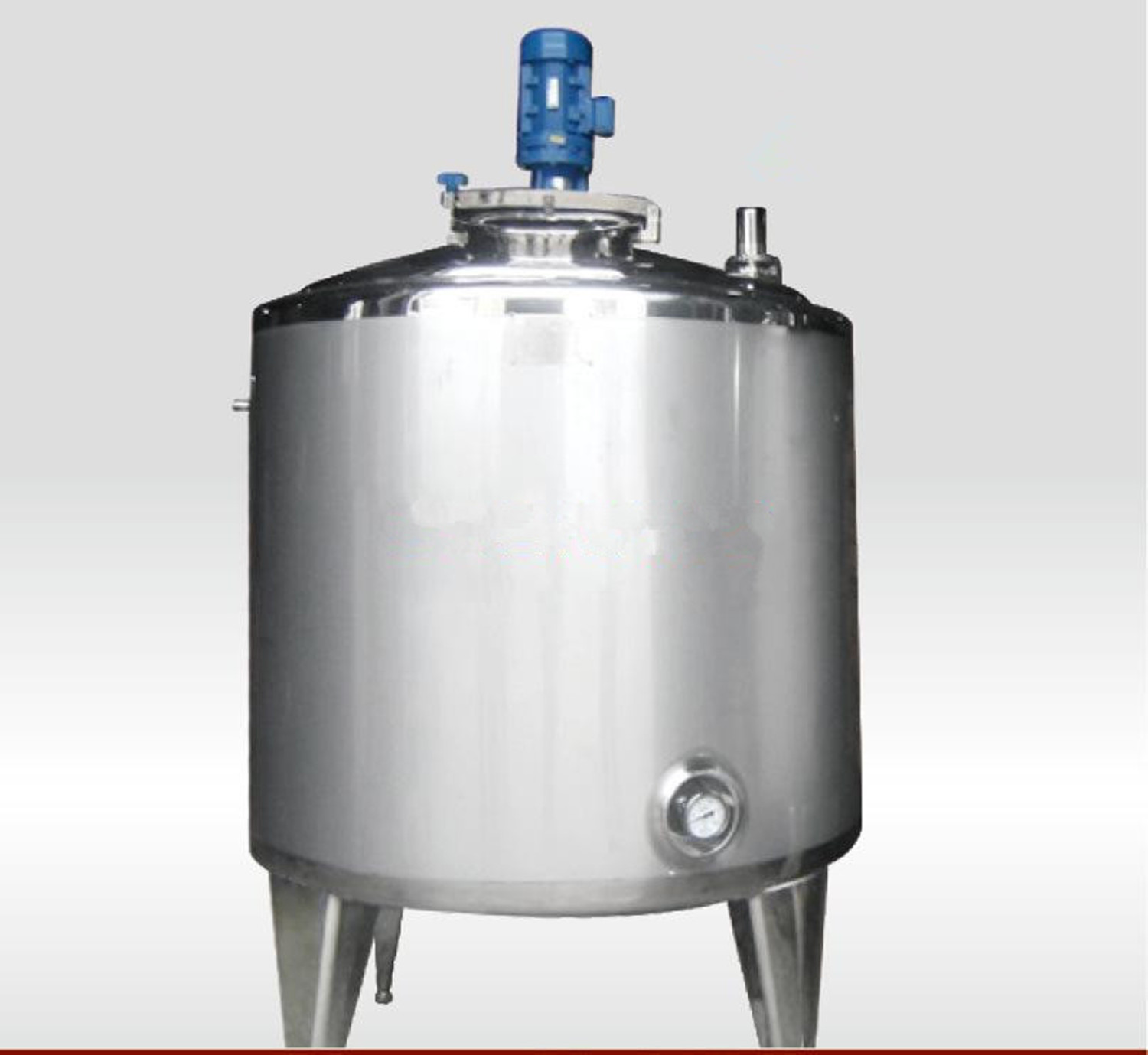 Jacketed Liquid Mixing Tank 50mm Insulation With Agitator Mixer / Scraper