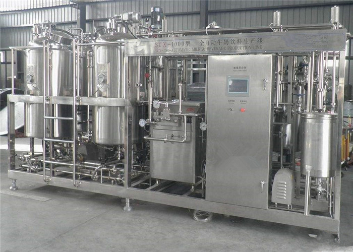 UHT Milk Production Line 1000L From A To Z Fully Automatic Type ISO ...