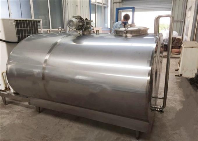 2000L Milk Cooling Tank Aseptic Fresh Raw Vertical Milk Vat For Farm