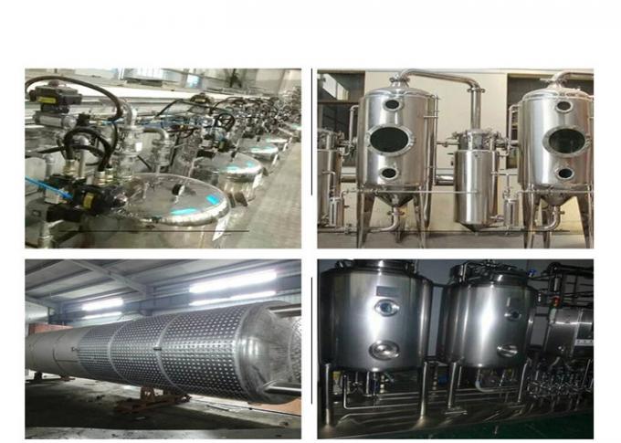 304 316 Stainless Steel Fermentation Tanks / Heated Mixing Tank ISO ...