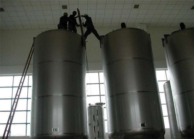 304 316 Stainless Steel Fermentation Tanks / Heated Mixing Tank ISO ...