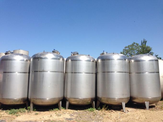 Stainless Steel Milk Mixing Tank Jacketed Wall For Beverage Industry