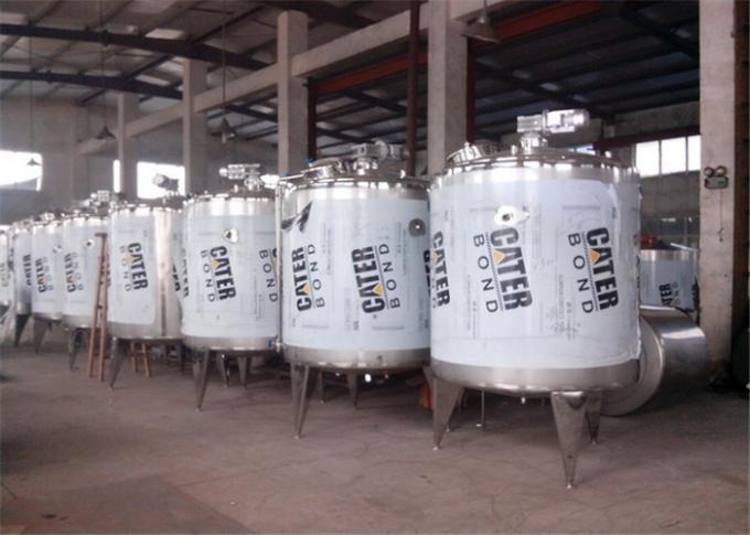 Easy Operate Stainless Steel Mixing Tanks / Milk Storage Tank For Dairy