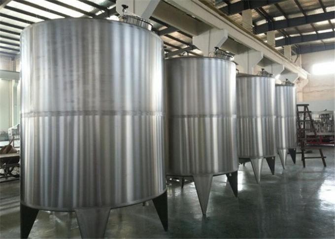 100L - 4000L Milk Mixing Tank / Polishing Stainless Steel Tank With ...