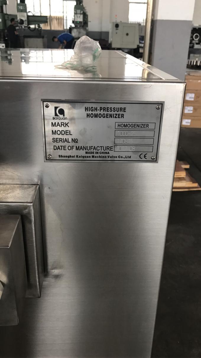 Milk Factory High Pressure Homogenizer Two Plunger Type Low Noise CE ...