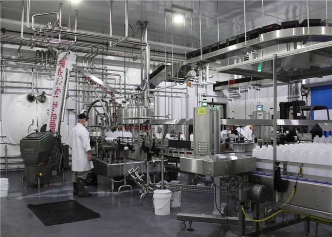 Flavored Milk Production Line / Dairy Processing Equipment CE Certificate
