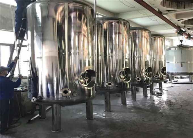100L - 10000 L Food Grade Storage Tanks , Stainless Steel Pressure Vessel