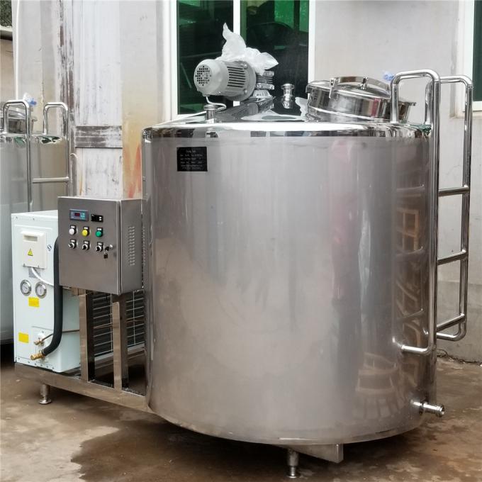 1000L 2000L Raw Fresh Yogurt Milk Cooling Storage Holding Vat Vessel Tank